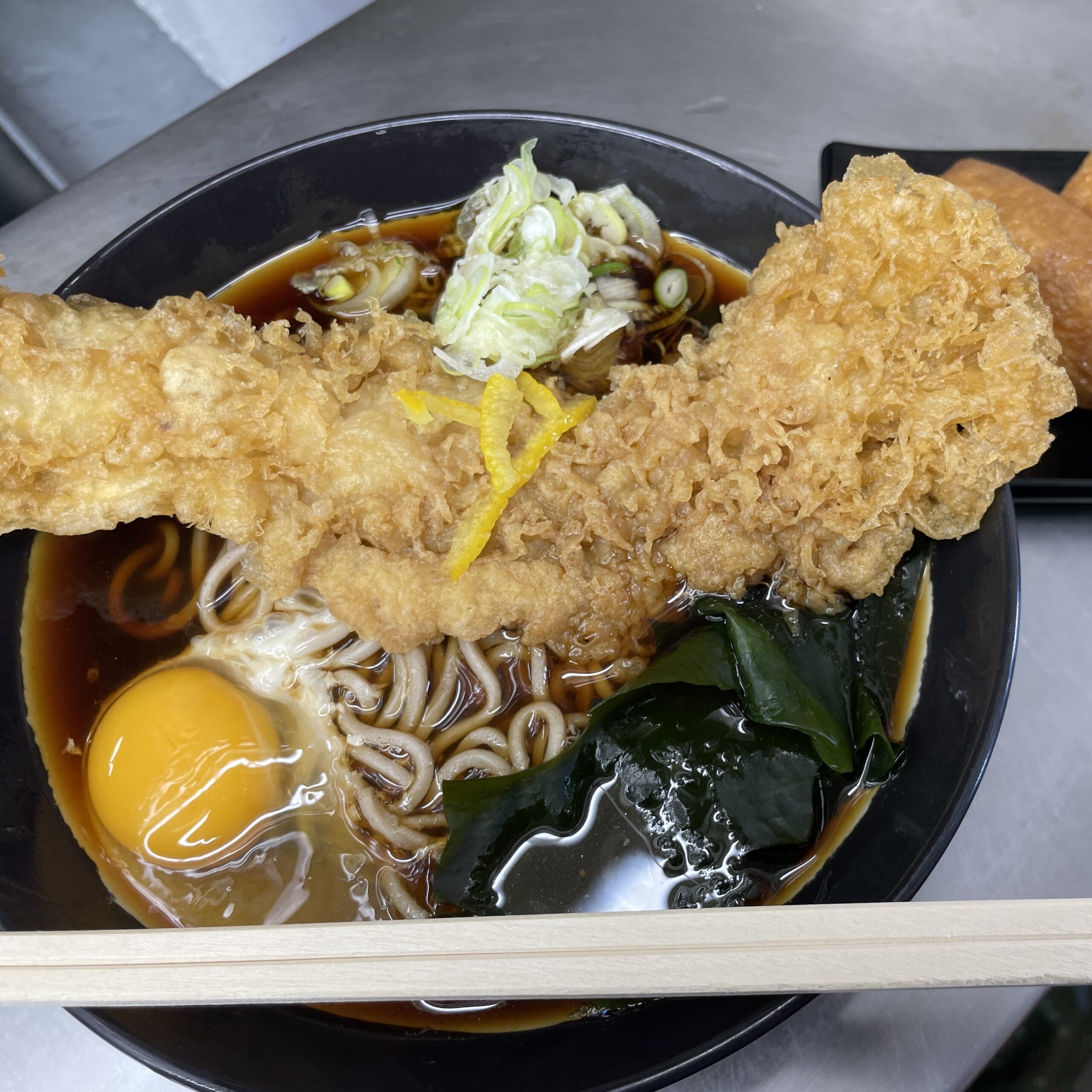 149 The Great Anago (=Conger Eel) Tempura Soba (= Japanese buckwheat ...
